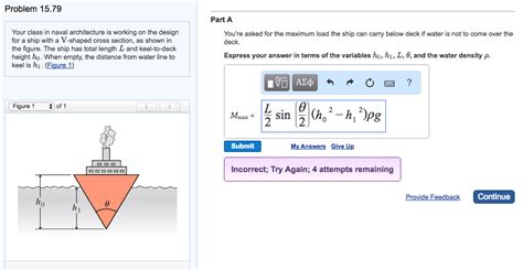 Solved Your Class In Naval Architecture Is Working On The Chegg