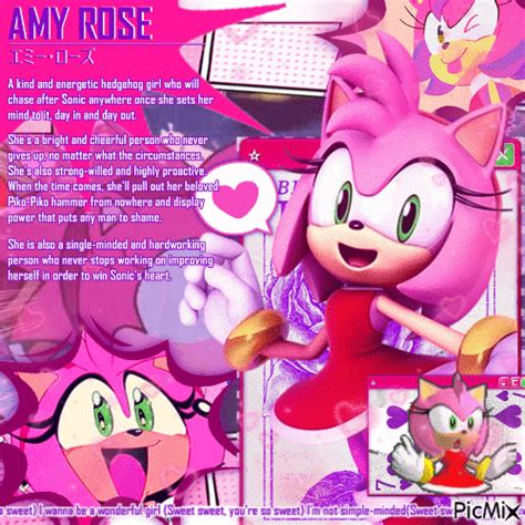 Amy Rose Character Profile  Animado Gratis Picmix