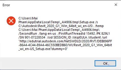 Problem While Installing Revit For Education Autodesk Community