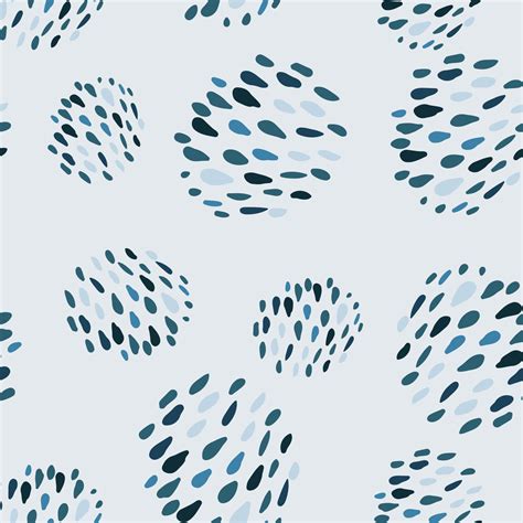 Hand Drawn Dots Seamless Pattern Abstract Circle Shapes Vector Art At Vecteezy