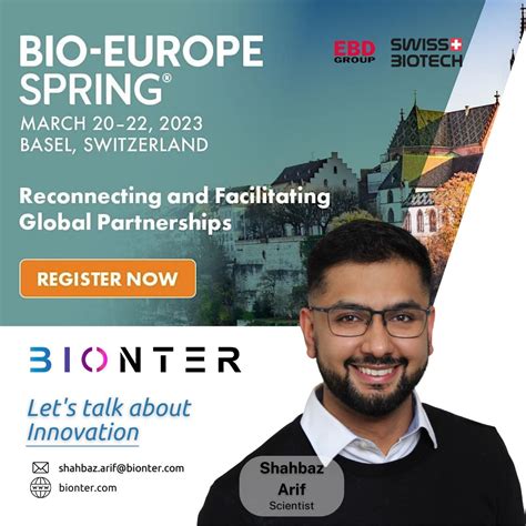 Shahbaz Arif On Linkedin Bioeuropespring Swissbiotechpavillon Basel
