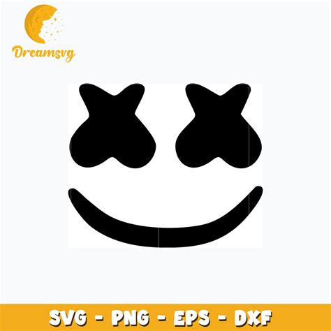 Marshmello Fortnite Face Svg Anime Svg Fortnite Svg Dreamsvg Store