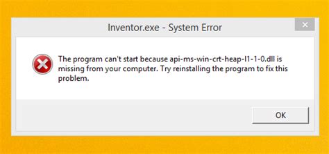 inventor 2017 system error the program can t start autodesk