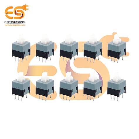 Buy Self Lock Latching Mini Push Button On Off 6 Pin Switches Pack Of 20pcs