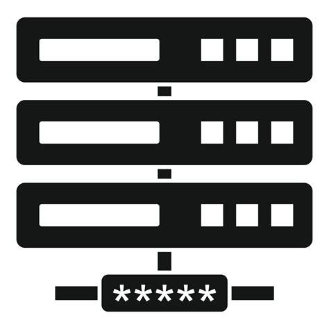 Server Network Authentication Icon Simple Style 14646232 Vector Art At
