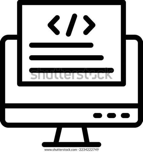 Front End Vector Icon Design Illustration Stock Vector Royalty Free