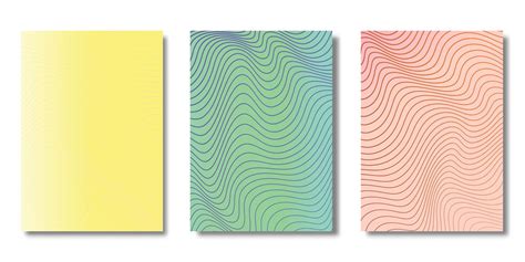 Set Of Minimal Covers Design Modern Template With Gradient Background Future Geometric Pattern