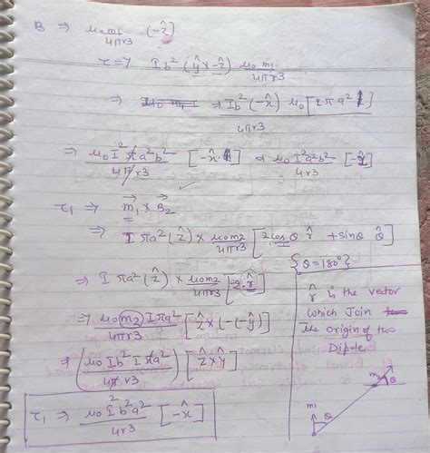 Ques Calculate The Torque Exerted On The Square Loop Shown In Figure Due To The