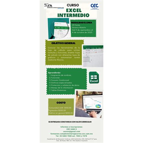Curso Excel Intermedio UAM Xochimilco