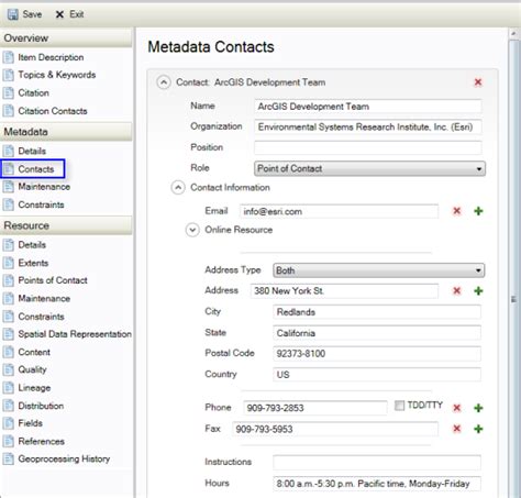 Creating And Managing Fgdc Metadata—arcmap Documentation