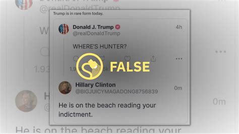 Did Hillary Clinton Respond To Donald Trump On Truth Social About His