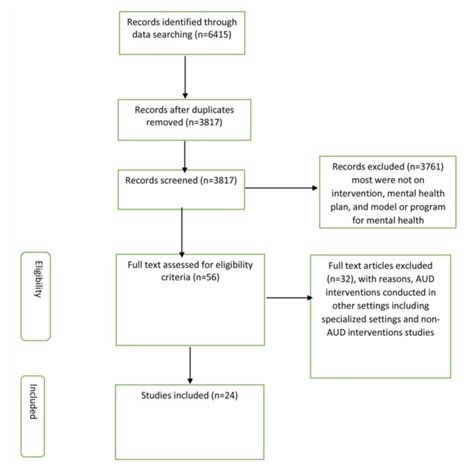 flow diagram of the identified citation and included papers