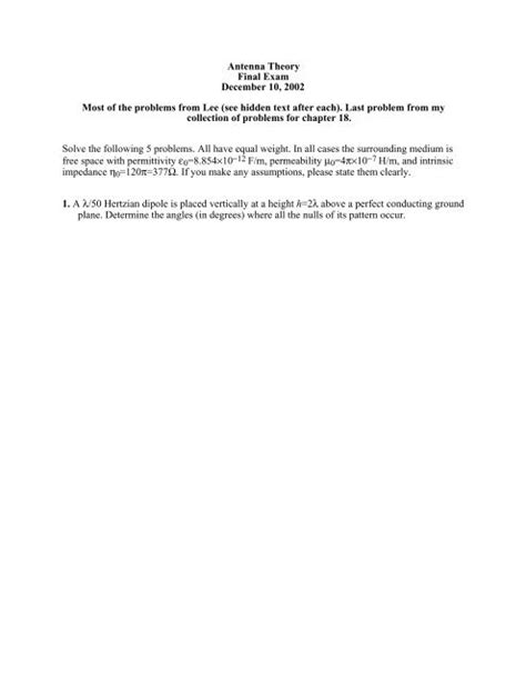 Sample Final Exam 2