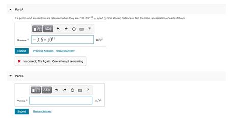 Solved Part A If A Proton And An Electron Are Released When Chegg Com