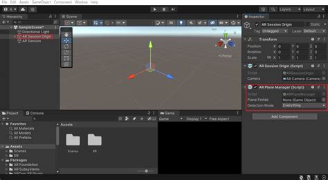 Ar Foundation Plane Detection