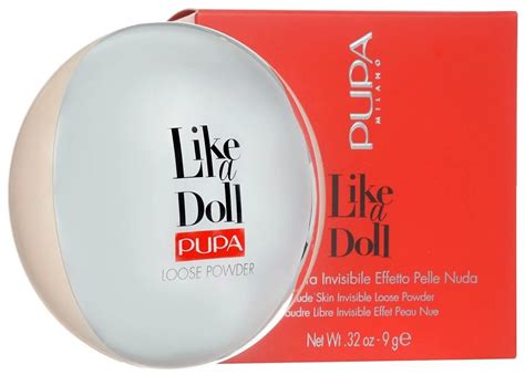 Pupa Like A Doll рассыпчатая неосязаемая пудра 1 шт. 001 Light Beige 9 ...