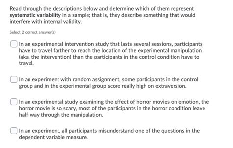 Solved Read Through The Descriptions Below And Determine