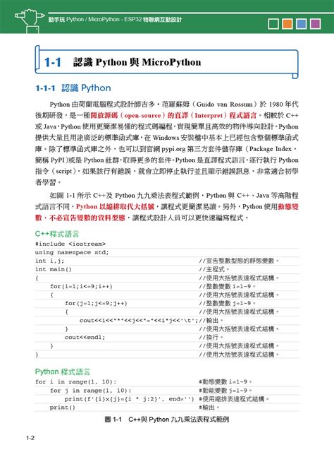 動手玩python micropython esp32物聯網互動設計 電子書