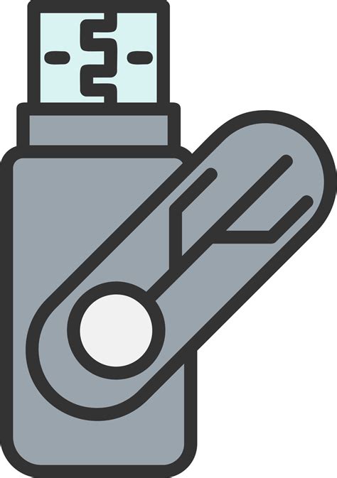 Usb Stick Vector Icon 16885893 Vector Art At Vecteezy