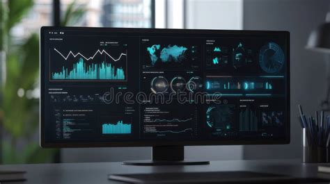 data analysis dashboard displaying real time statistics and