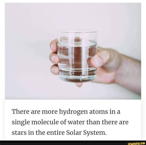 There Are More Hydrogen Atoms Ina Single Molecule Of Water Than There