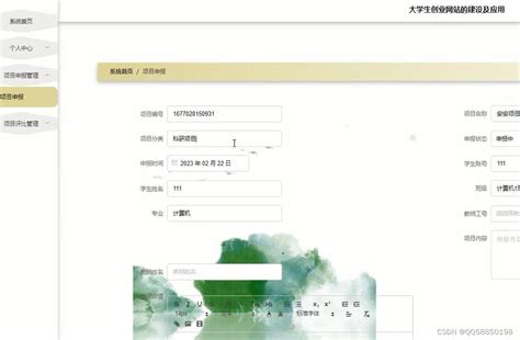 Phpvuemysql大学生创业网站的建设及应用phpvue3mysql Csdn博客