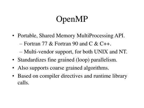 Ppt Lecture 5 Openmp And Performance Evaluation Powerpoint