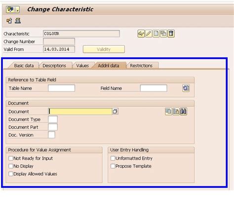 Solved Characteristics Table Field In Release Stratergy G Sap Community
