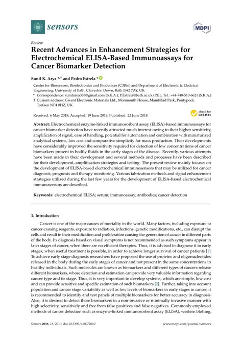 Pdf Recent Advances In Enhancement Strategies For Electrochemical Elisa Based Immunoassays For