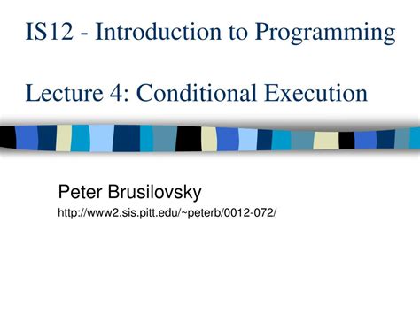 Ppt Conditional Execution Programming Basics Powerpoint Presentation