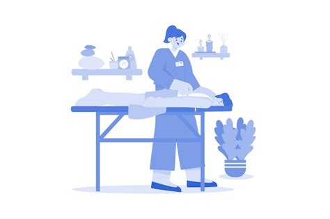 Premium Vector Massage Therapy Illustration Concept On A White Background