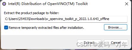 【OpenVINO】OpenVINO 2022.1 安装教程(Windows)_openvino安装-CSDN博客