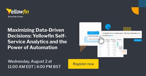 How Yellowfin Self Service Analytics Helps Automate Data Insights