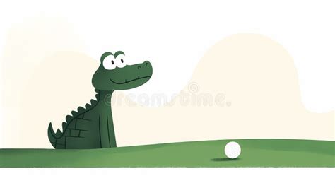 Alligator Playing Golf Stock Illustrations 7 Alligator Playing Golf