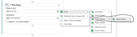 When Using Write Range I Check Exclude Headers And It Gets Rid Of