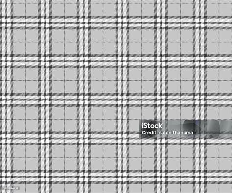 격자 무늬 직물 패턴 회색 흰색 검정색 섬유 및 의류 스커트 바지 또는 장식용 직물 디자인에 대한 이음새가 없습니다 벡터 일러스트 레이 션입니다 격자무늬에 대한 스톡 벡터