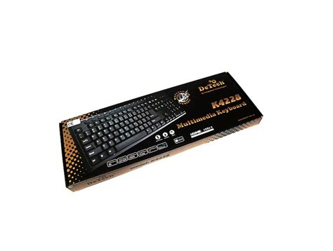 Клавіатура Detech K4228 чорна купити в інтернет магазині Ktc ціни відгуки характеристики