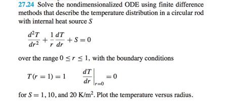 solved solve the nondimensionalized ode using finite