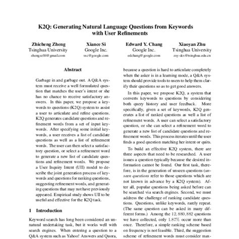 K2q Generating Natural Language Questions From Keywords With User