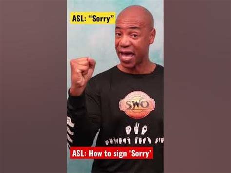 How To Sign ‘sorry In Sign Language Asl Youtube