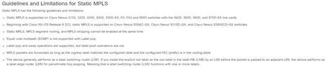 Nexus 9k Does It Support Ldp Cisco Community