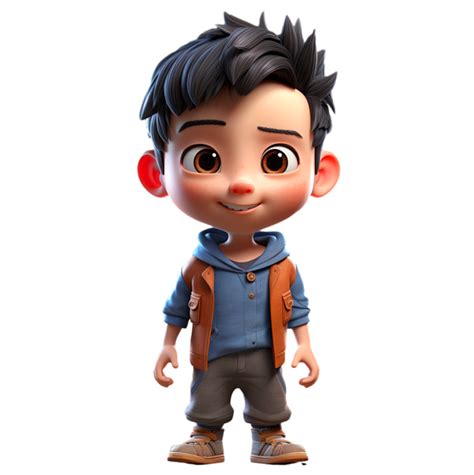 Md 3d卡通头像 全身照 小男孩pixianai