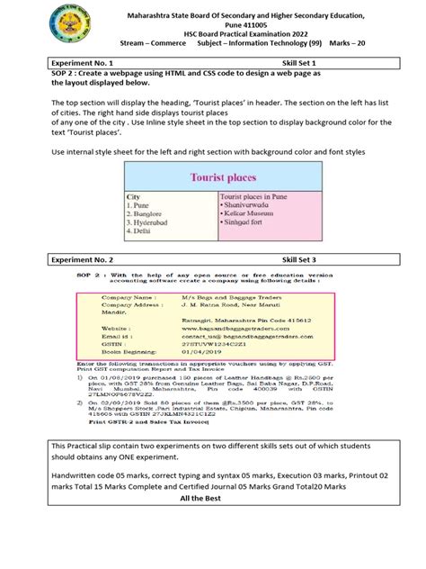 Pdb Pkvmcomm It Practical Slips Final Pdf Html Element Html