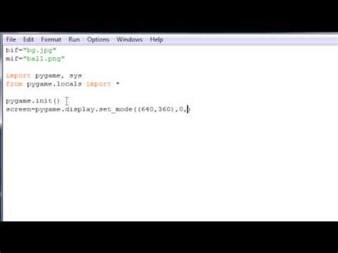 Game Development Tutorial Basic Pygame Program YouTube