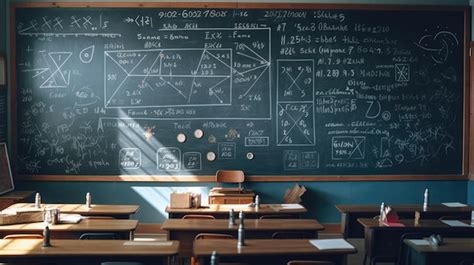 Premium Ai Image Math Classroom Photo