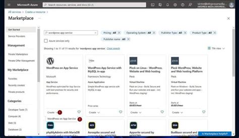how to create a wordpress site with azure app service cloudspress