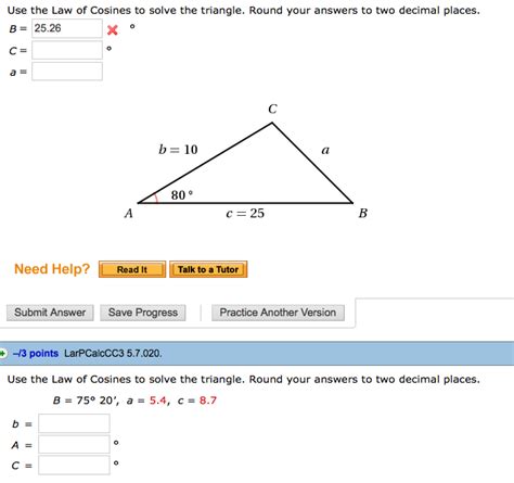 solved find values for b such that the triangle has one