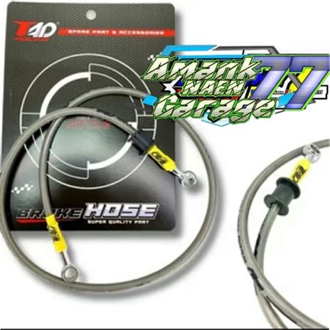 Jual Selang Rem Tad Racing Silver 90 Mm Shopee Indonesia