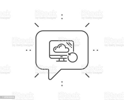 복구 클라우드 라인 아이콘입니다 백업 데이터 기호입니다 정보를 복원합니다 벡터 0명에 대한 스톡 벡터 아트 및 기타 이미지 0명 고급 기포 Istock