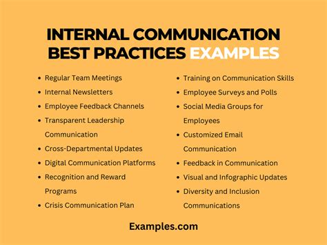internal communication best practices 14 examples